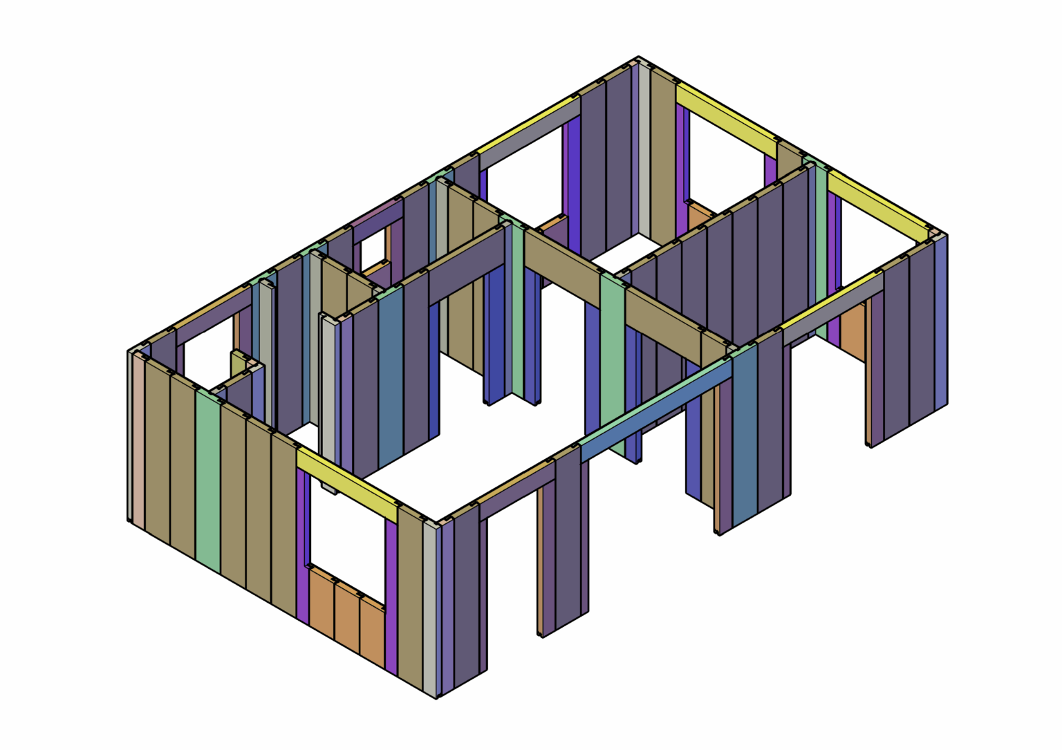 KLIK-KLIK™ Wall System from Cross-laminated Timber