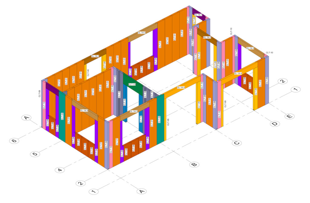 KLIK-KLIK™ Wall System from Cross-laminated Timber